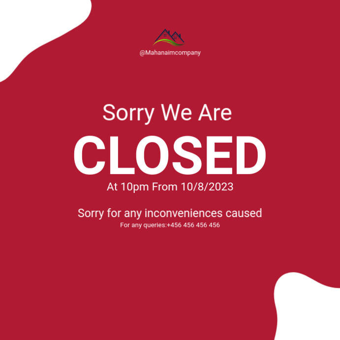 Plantilla de we are closed flyer template | PosterMyWall