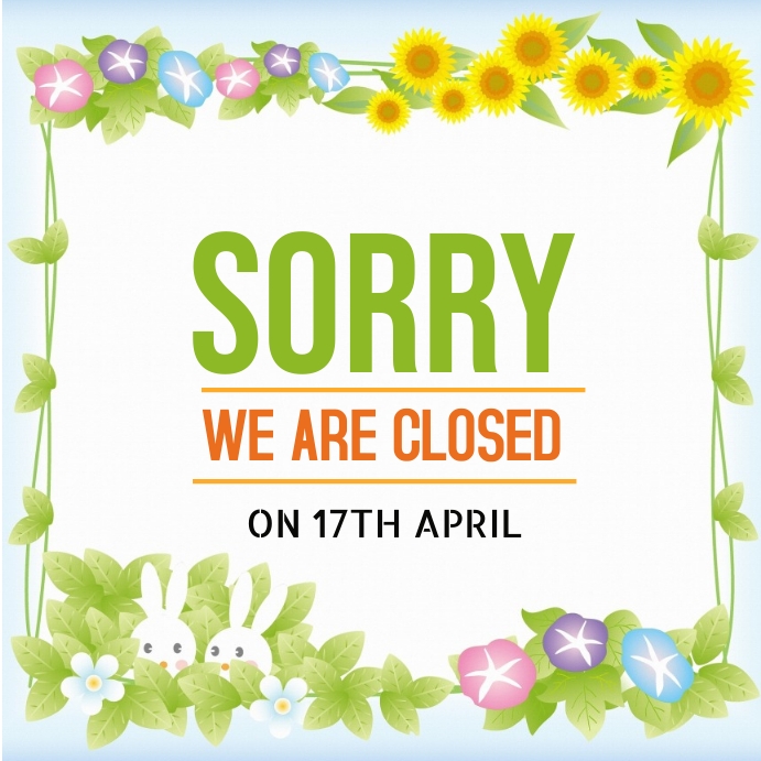 We are closed for easter Template | PosterMyWall