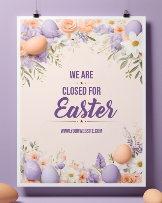 We are closed for easter Template | PosterMyWall