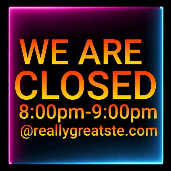 We Are Closed Instagram Post Template | PosterMyWall