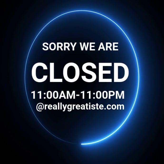 We Are Closed Instagram Post Template | PosterMyWall
