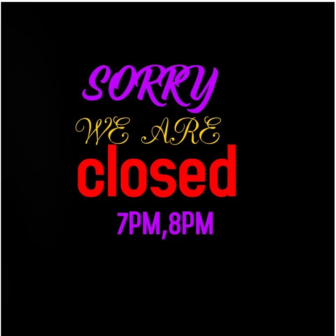 We Are Closed Instagram Post Template | PosterMyWall