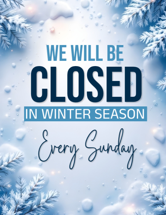 we are closed poster business Template | PosterMyWall