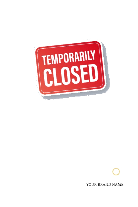 We are closed poster Template | PosterMyWall