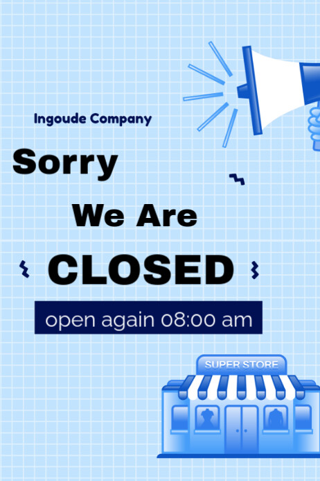 We Are Closed Poster Template | PosterMyWall