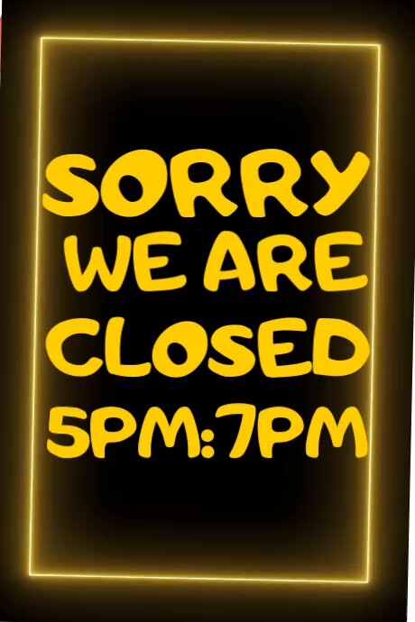 We Are Closed Poster Template | PosterMyWall