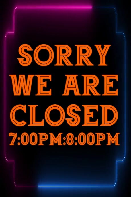 We Are Closed Poster Template | PosterMyWall