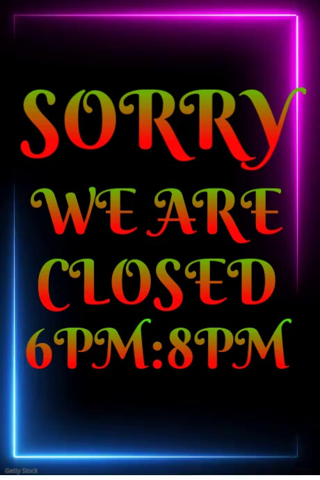 Plantilla de We Are Closed Poster | PosterMyWall