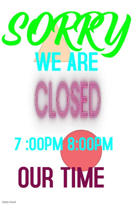 we are closed Poster Template | PosterMyWall
