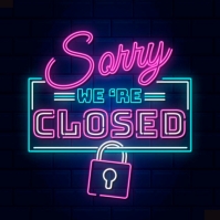 We are closed sign Template | PosterMyWall