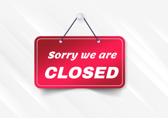 We Are Closed Square Template | PosterMyWall