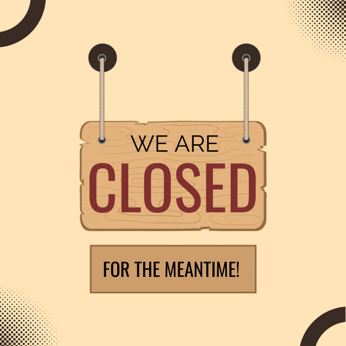 We are closed temporarily templates | PosterMyWall