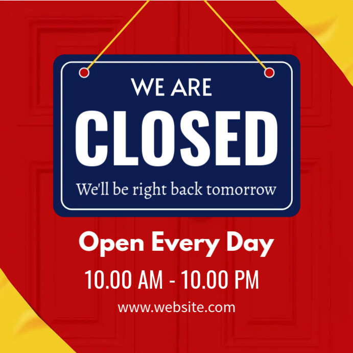 We are closed temporarily templates | PosterMyWall