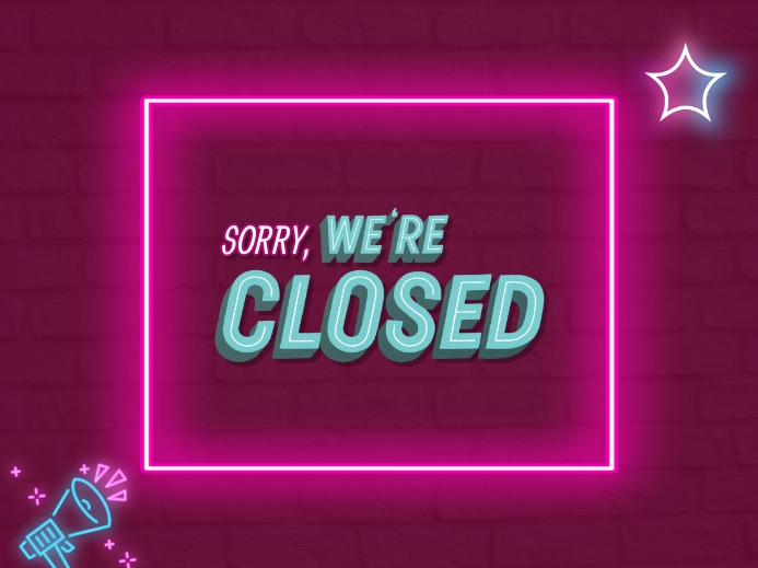 We are Closed Yard Sign Template | PosterMyWall