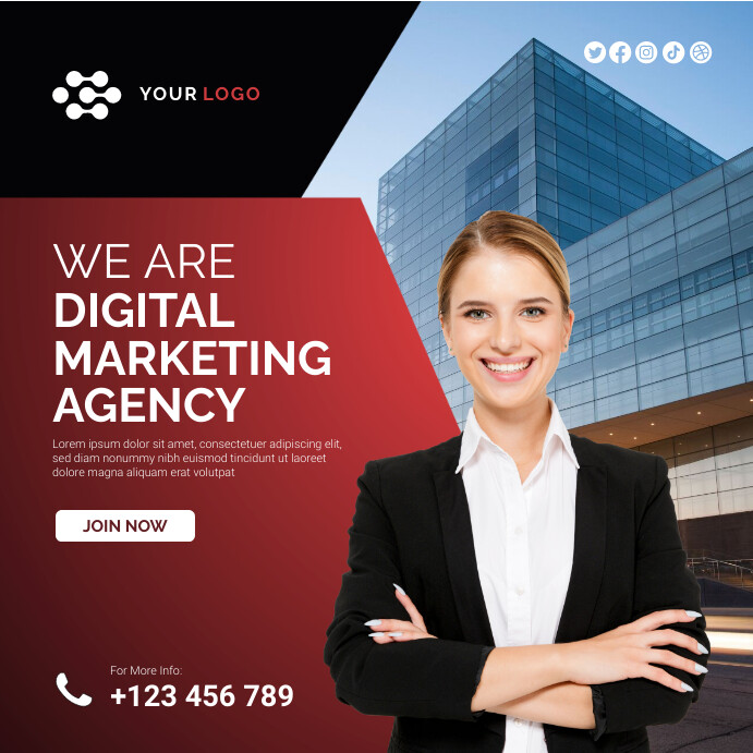 We Are Digital Marketing Agency Poster Template | PosterMyWall