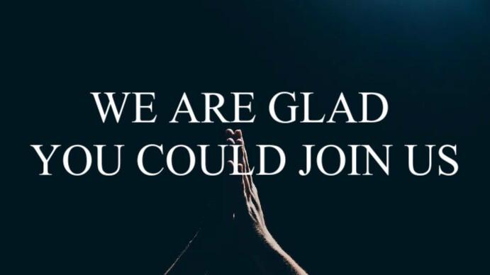 Copy of we are glad you could join us flyer | PosterMyWall