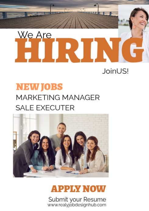 Copy of WE ARE HIRE NEW JOBS POSITIONS 2025 | PosterMyWall