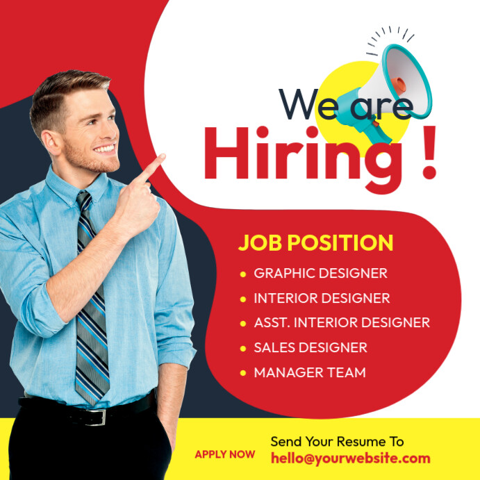 Plantilla de We are hiring ad | PosterMyWall