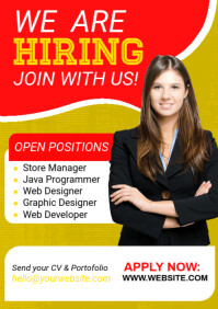 Hiring Flyer Template | PosterMyWall