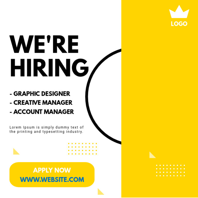 We are hiring ad Template | PosterMyWall
