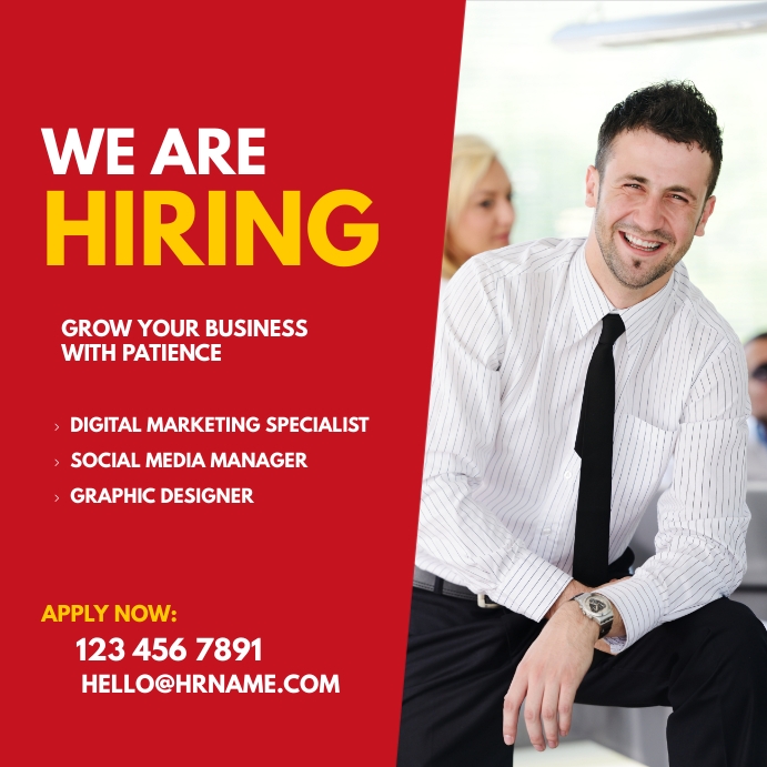 We are hiring ad Template | PosterMyWall