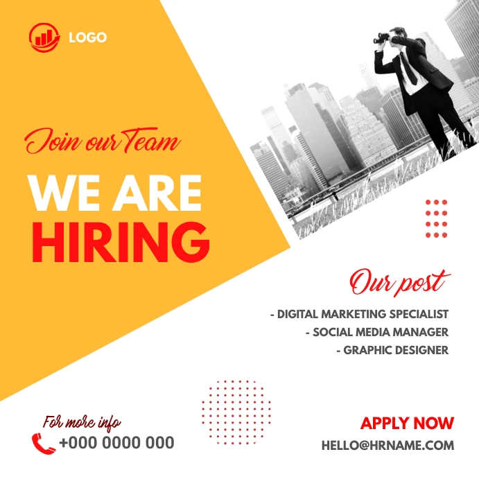 We are hiring ad Template | PosterMyWall