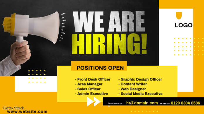 We Are Hiring Ad Template | PosterMyWall