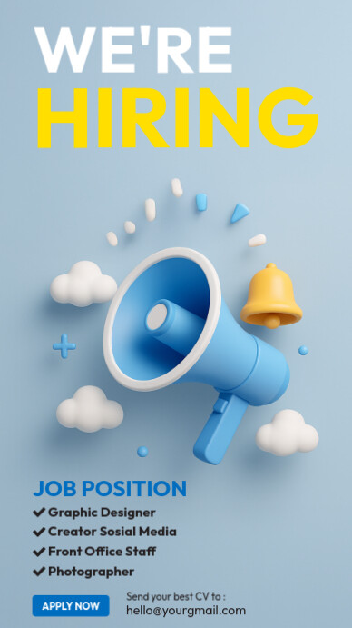 We Are Hiring Ad Instagram Story Template | PosterMyWall