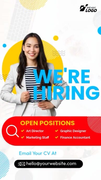 Modèle We Are Hiring Ad Template | PosterMyWall