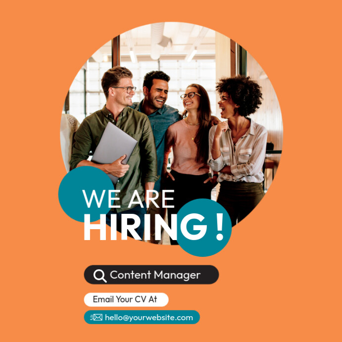 We Are Hiring Ad Template | PosterMyWall