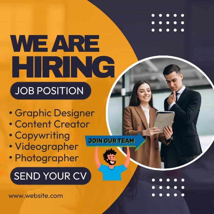 We Are Hiring Ads Template | PosterMyWall