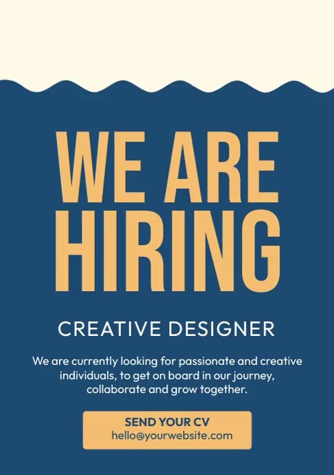 We Are Hiring Ads Template | PosterMyWall