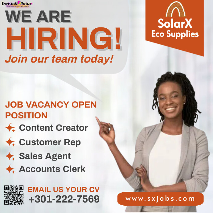 We Are Hiring Advertisement Design Template | PosterMyWall