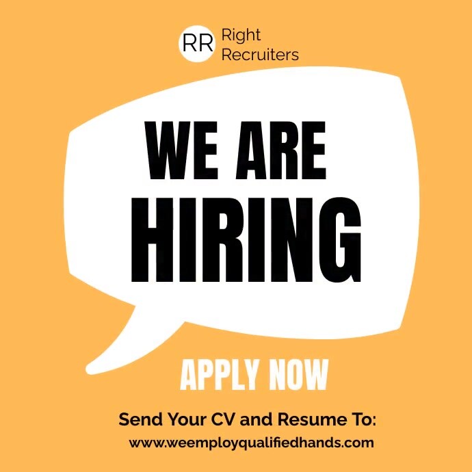 We are Hiring Announcements Template | PosterMyWall