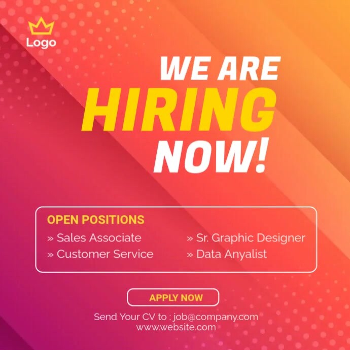 We are hiring banner ad Template | PosterMyWall