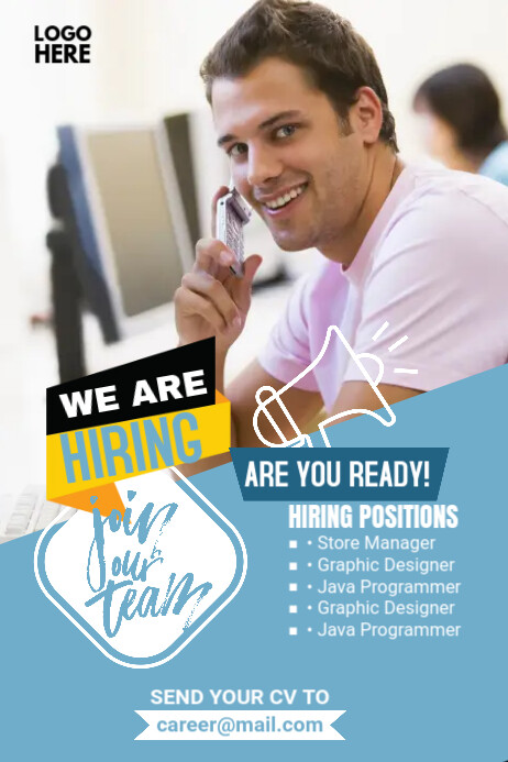 We Are Hiring Banner Template | PosterMyWall