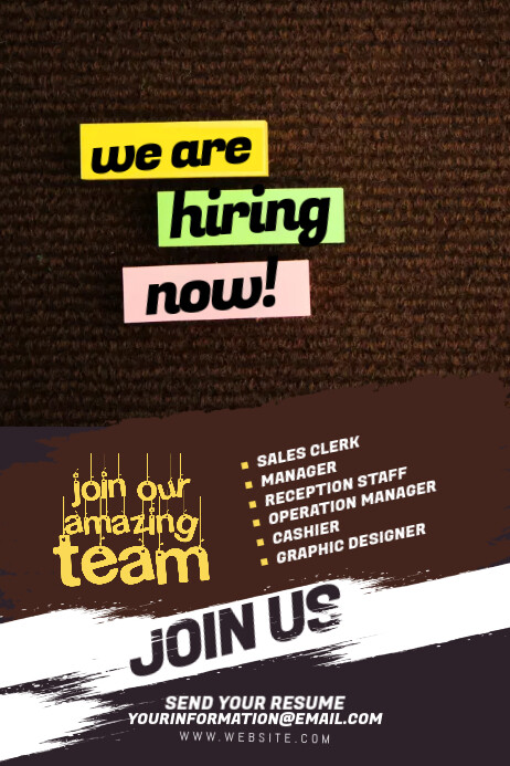 We Are Hiring Banner Template | PosterMyWall