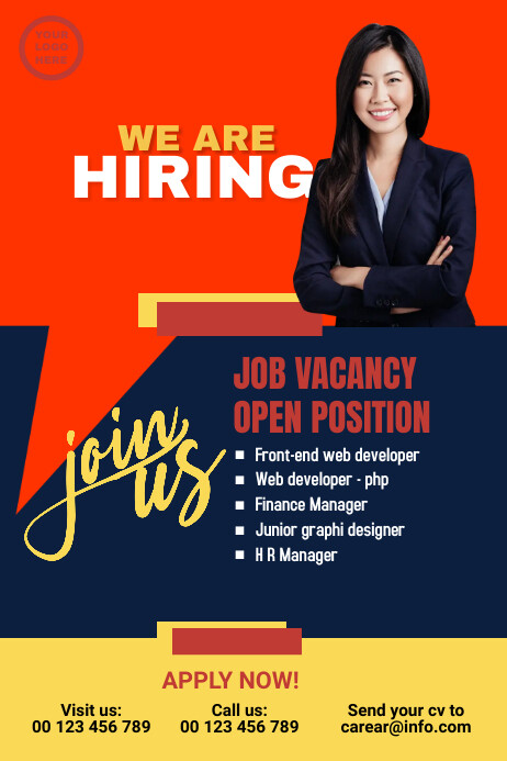 We are hiring Banner Template | PosterMyWall