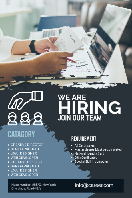 We are hiring Banner Template | PosterMyWall
