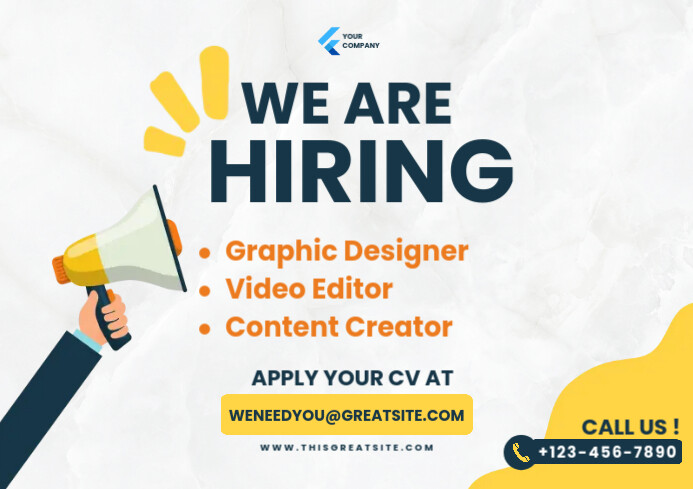We are Hiring Design Ads Template | PosterMyWall