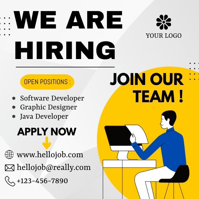 We Are Hiring Template | PosterMyWall