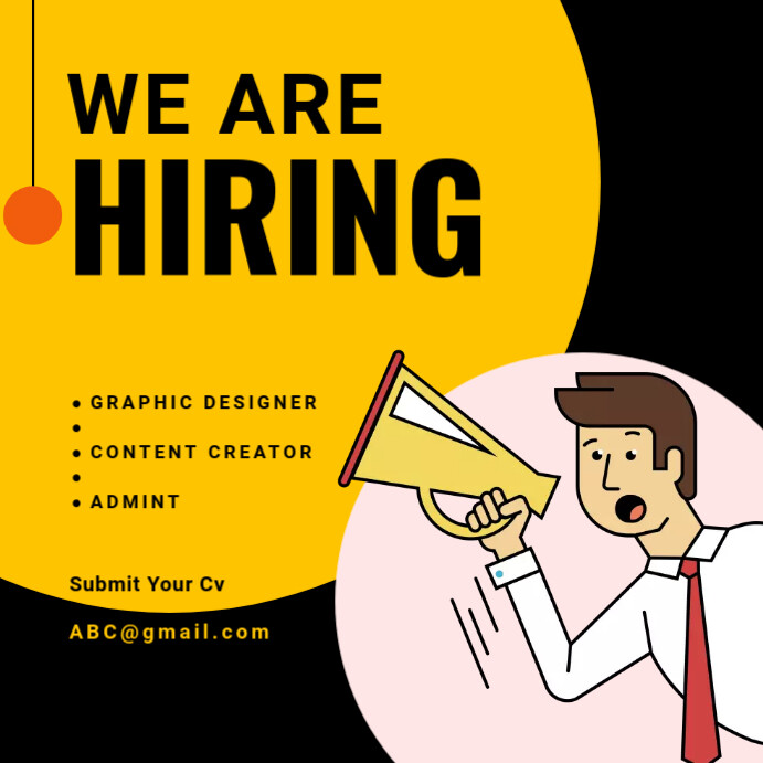 We Are Hiring Template | PosterMyWall