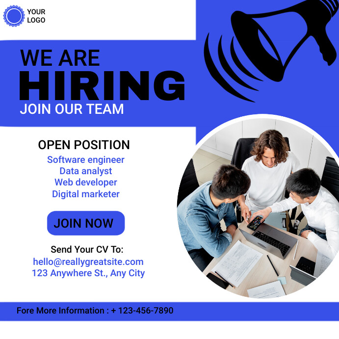 We Are Hiring Template | PosterMyWall