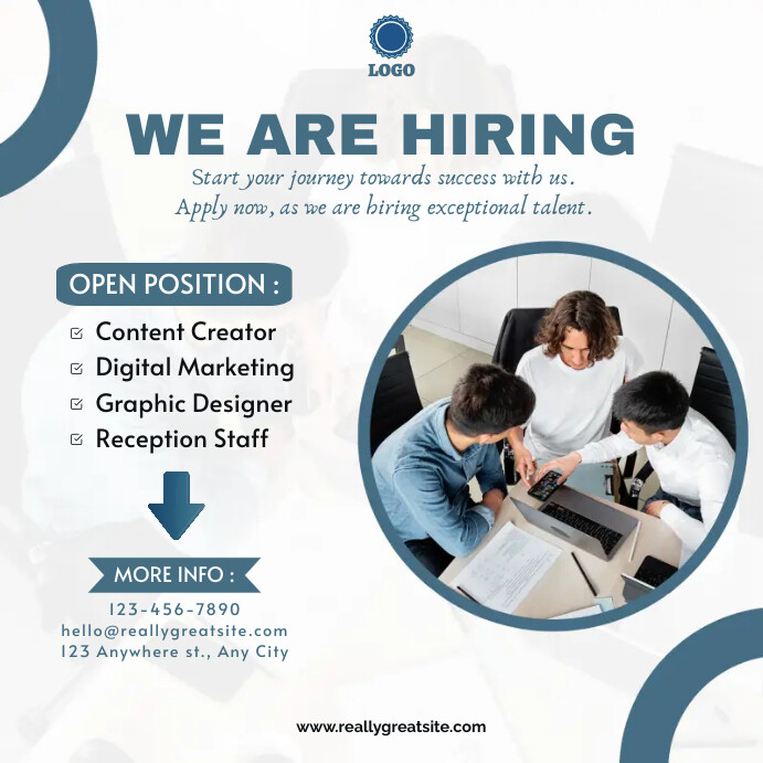 We Are Hiring Template | PosterMyWall