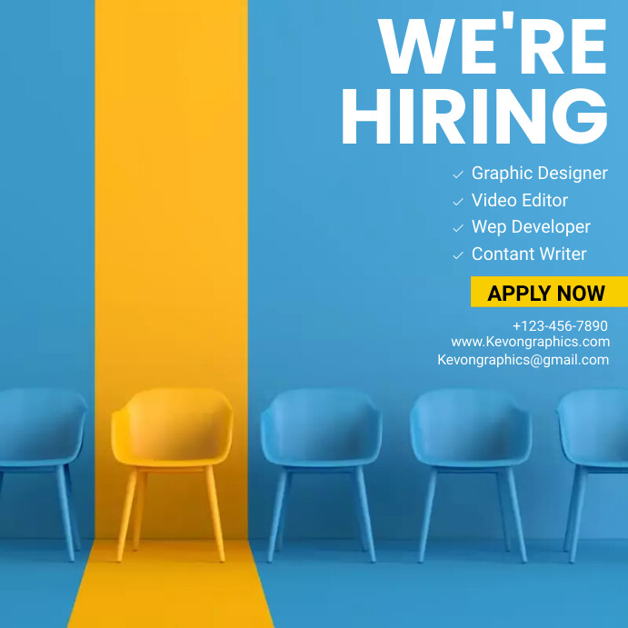 We Are Hiring Template | PosterMyWall