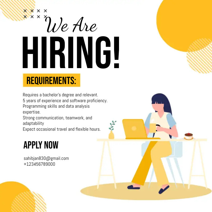 we are hiring Template | PosterMyWall