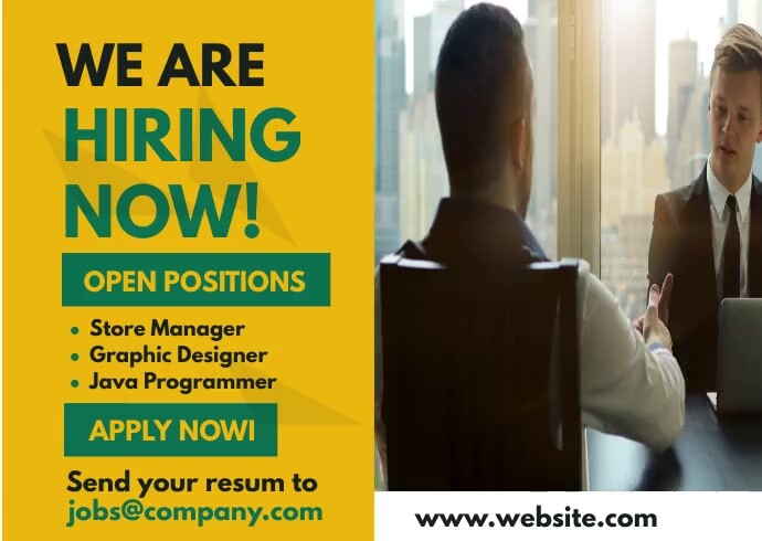 We are hiring Template | PosterMyWall