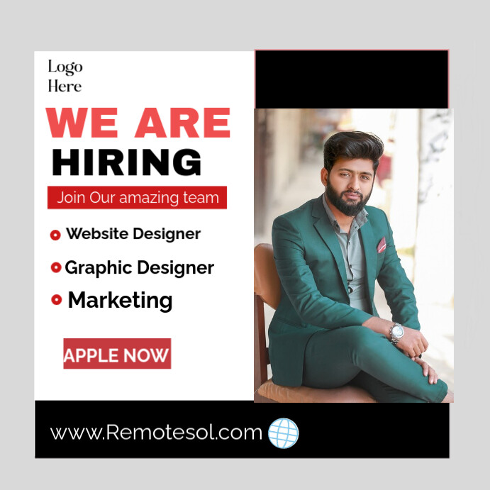 WE ARE HIRING Template | PosterMyWall