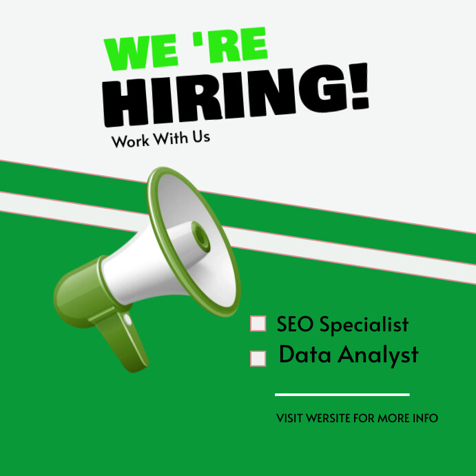 Modèle we are hiring | PosterMyWall