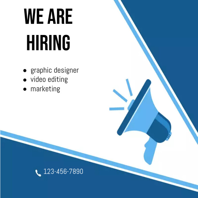 Modèle We Are Hiring | PosterMyWall